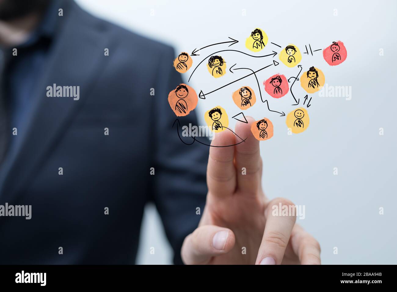 team work connection digital concept Stock Photo - Alamy
