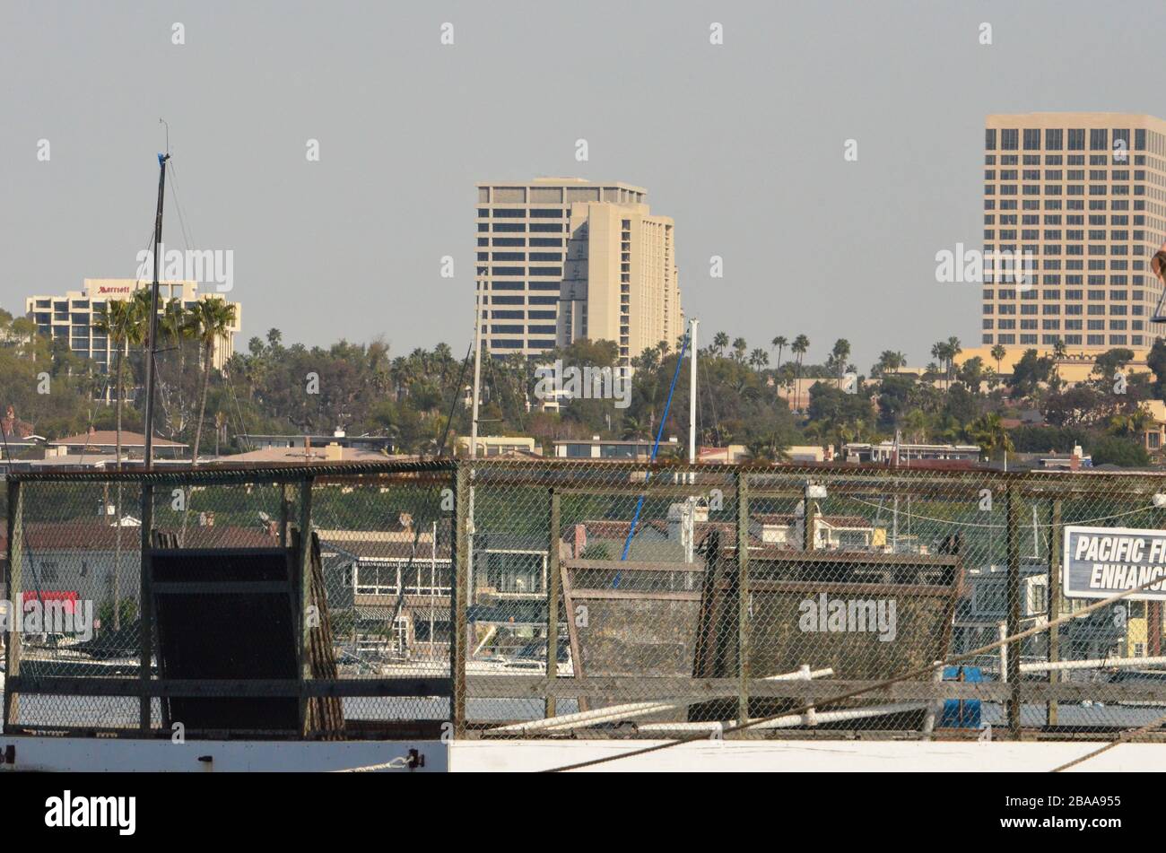 Newport Beach Harbor Balboa Island California Stock Photo - Alamy
