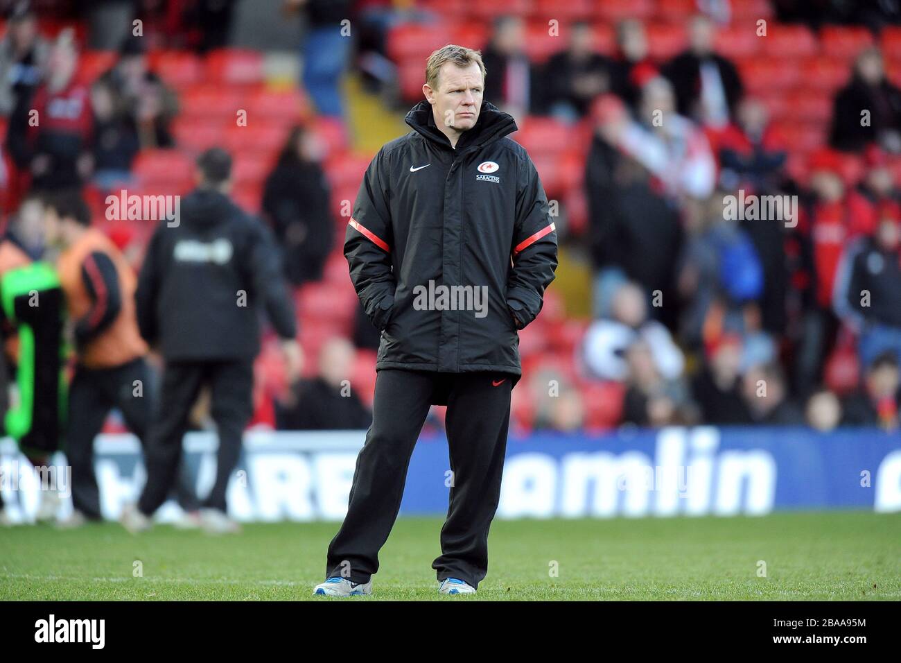 Saracens director of rugby Mark McCall Stock Photo - Alamy