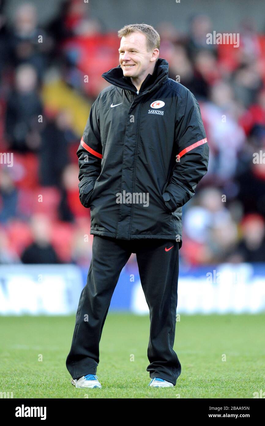 Saracens director of rugby Mark McCall Stock Photo - Alamy