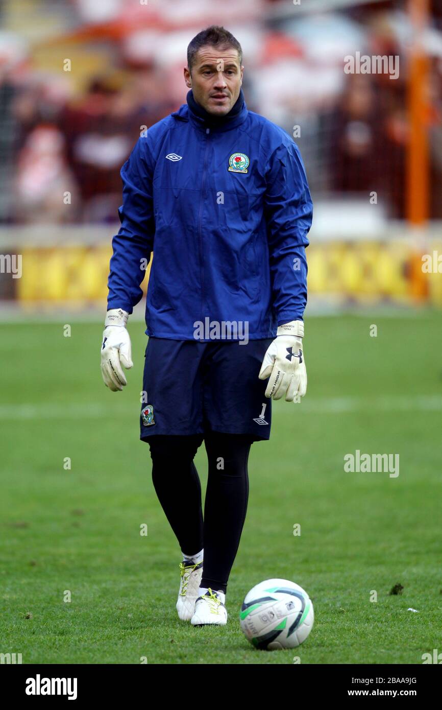 Blackburn Rovers goalkeeper Paul Robinson Stock Photo - Alamy