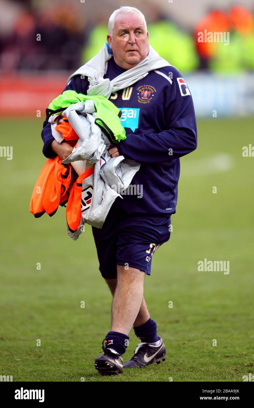 Blackpool kit manager Steve Wales Stock Photo - Alamy