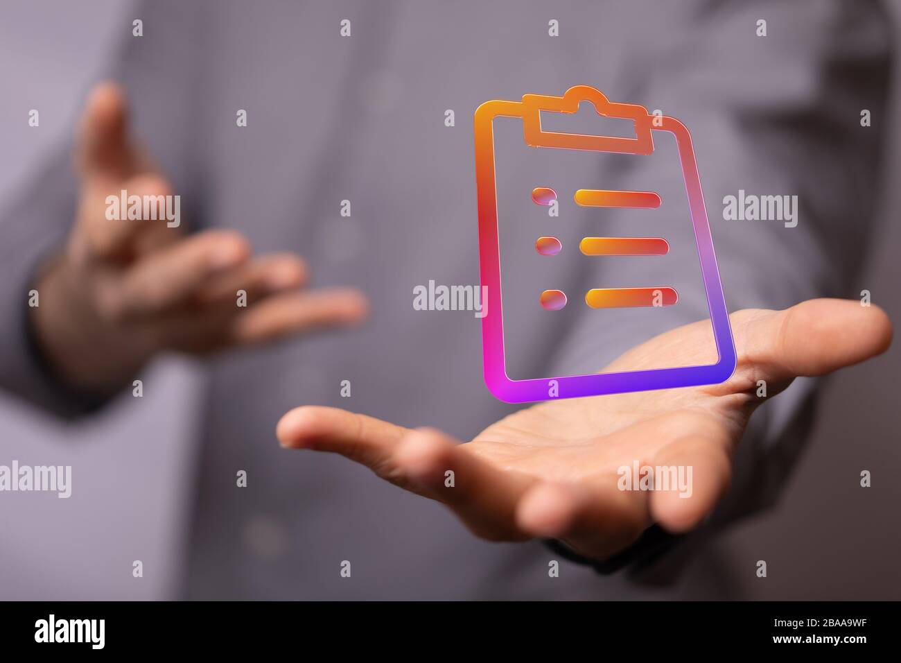 A ticking check box. check boxes cloud Stock Photo - Alamy