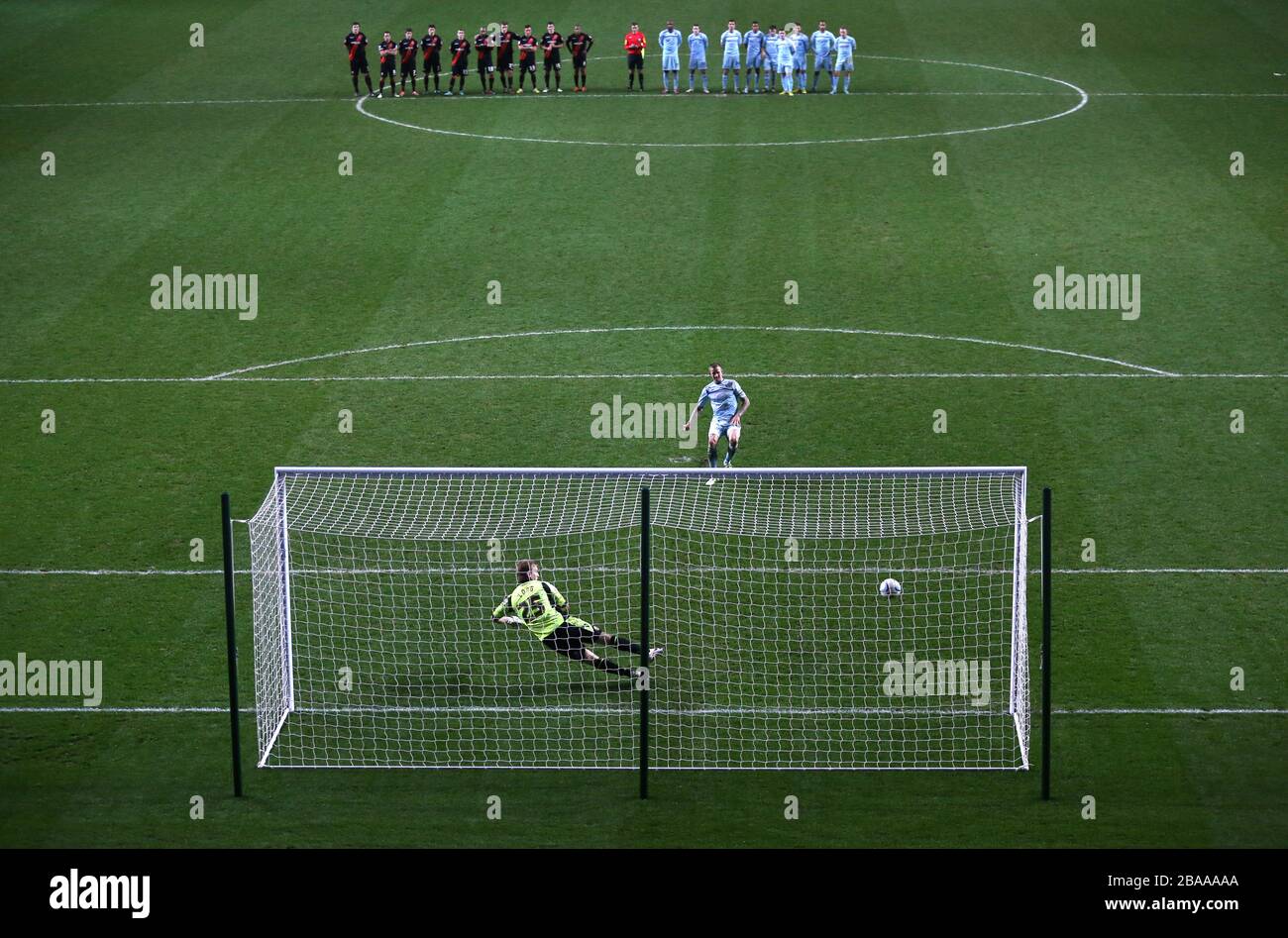 Coventry City's Carl Baker scores his penalty in the shoot out Stock ...