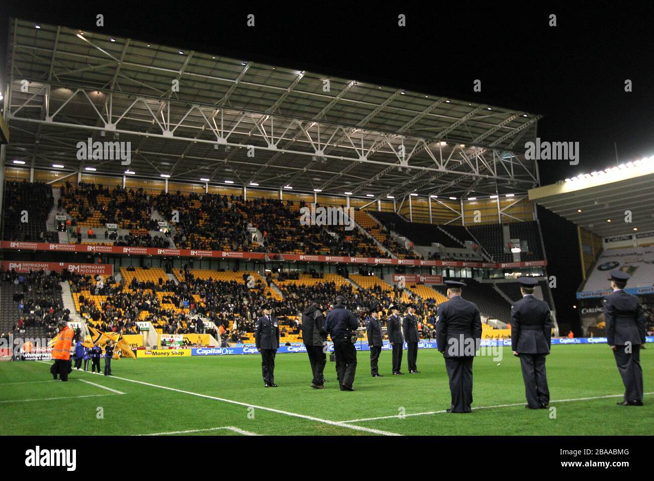 A general view of Molineux in the build up to the game Stock Photo - Alamy