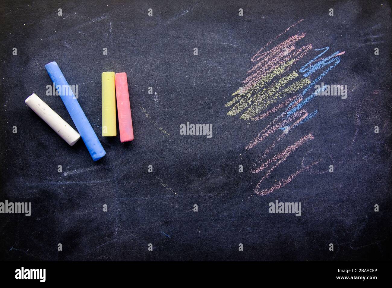 Back school chalkboard horizontal hi-res stock photography and images ...