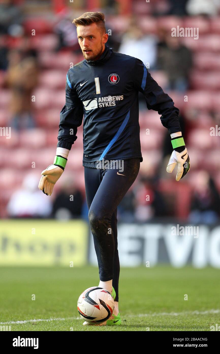Ben Hamer, Charlton Athletic goalkeeper Stock Photo - Alamy