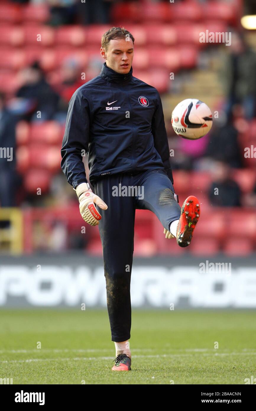 David Button, Charlton Athletic goalkeeper Stock Photo - Alamy