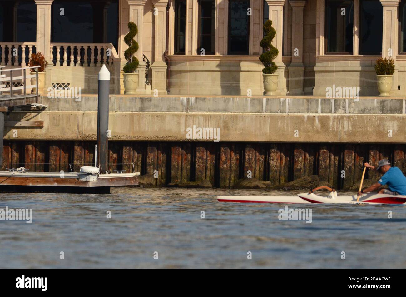 Newport Beach Harbor Balboa Island California Stock Photo - Alamy