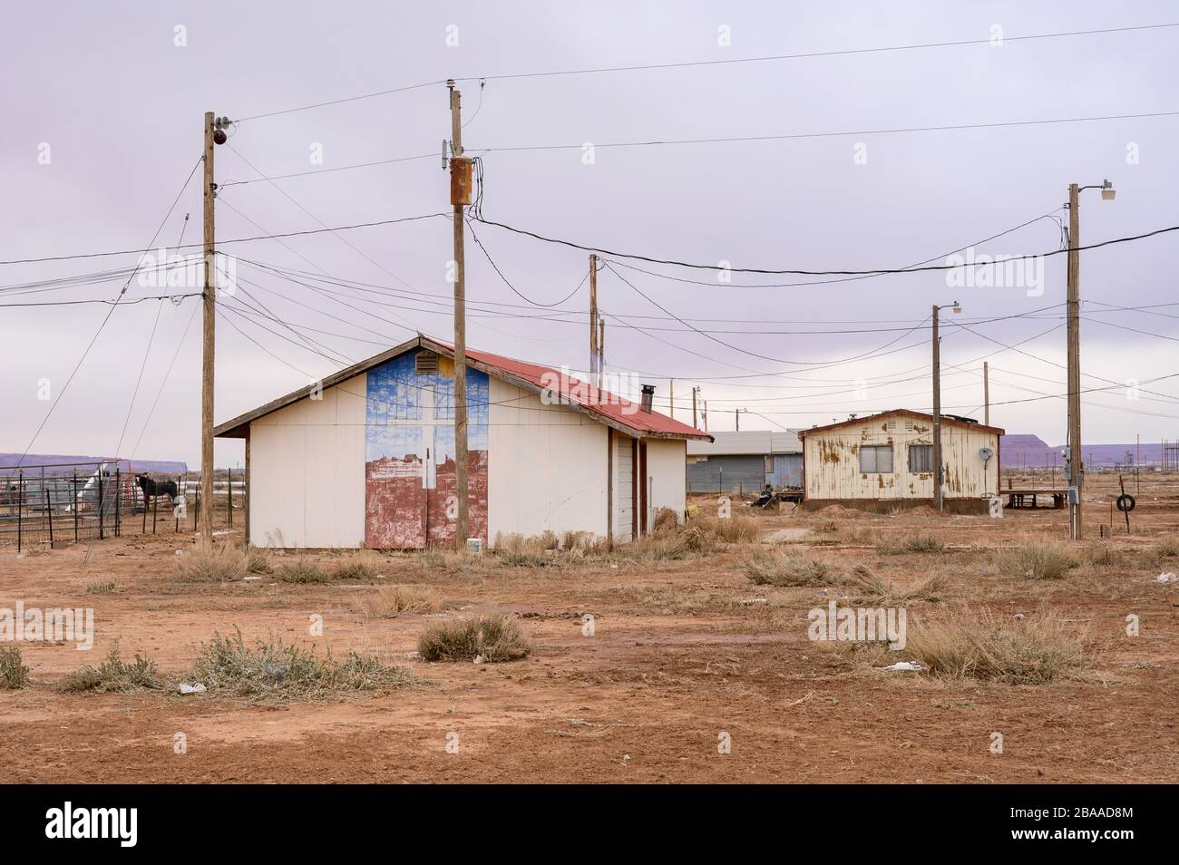 USA, Southwest, Arizona, Navajo Indian Reservation, Many Farms Stock ...
