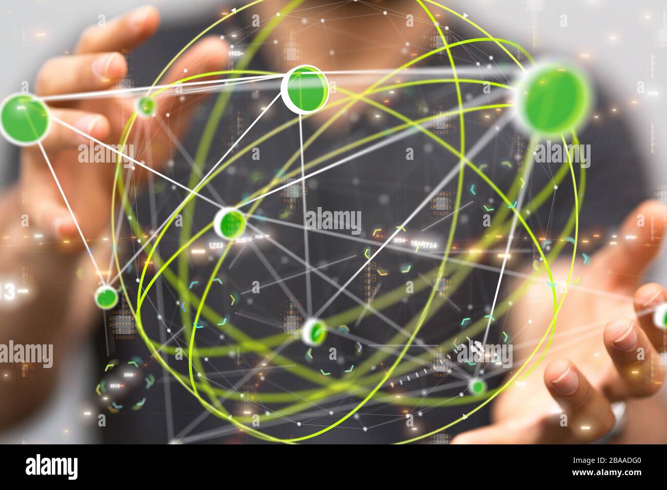 A internet net and data digital concept Stock Photo - Alamy