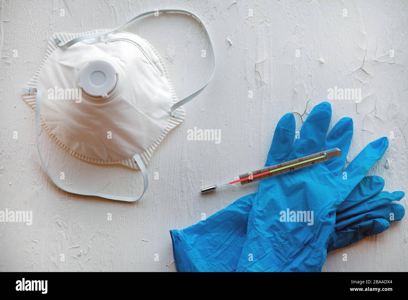 Anti virus protection mask ffp2 standart to prevent corona COVID-19 and ...