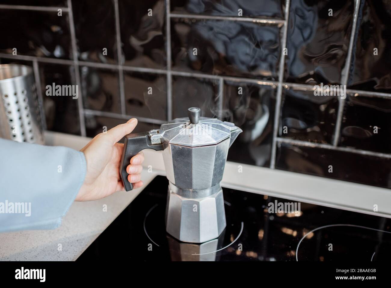 Geyser coffee machine hi-res stock photography and images - Alamy