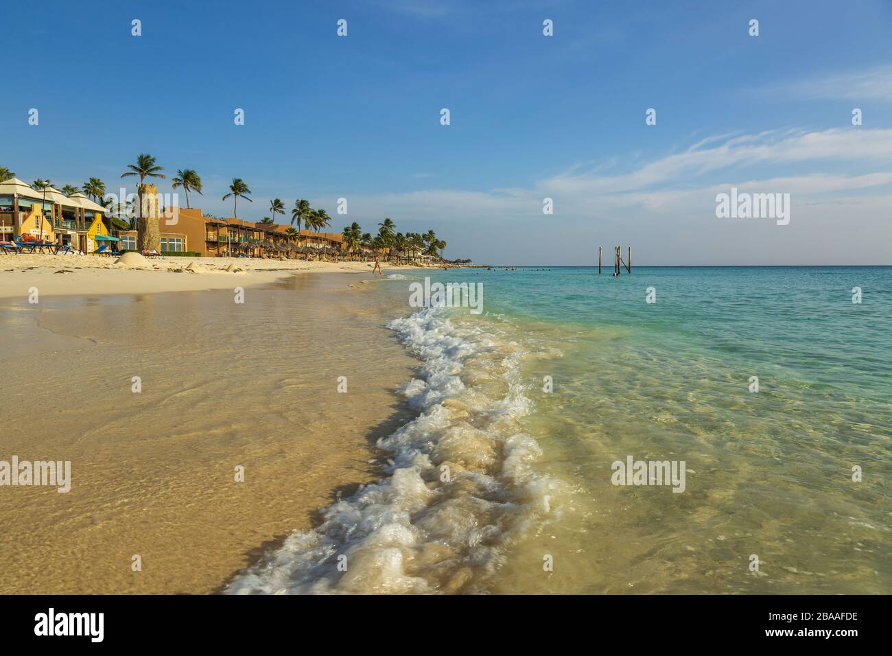Amazing beauty Caribbean sea beach. Aruba island. Beautiful nature ...