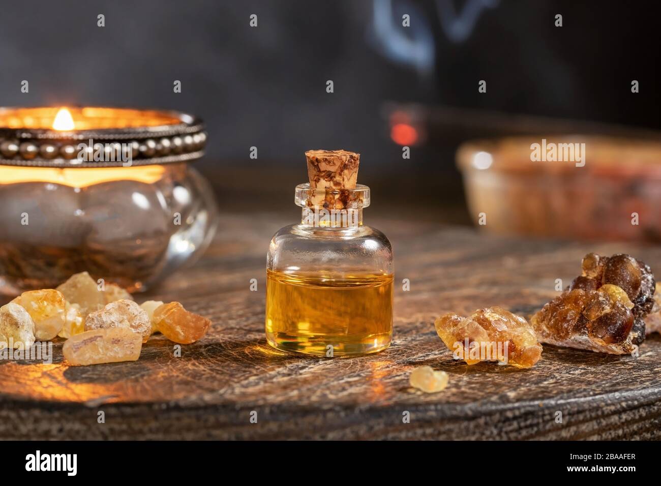 Frankincense essential oil resin hi-res stock photography and images ...