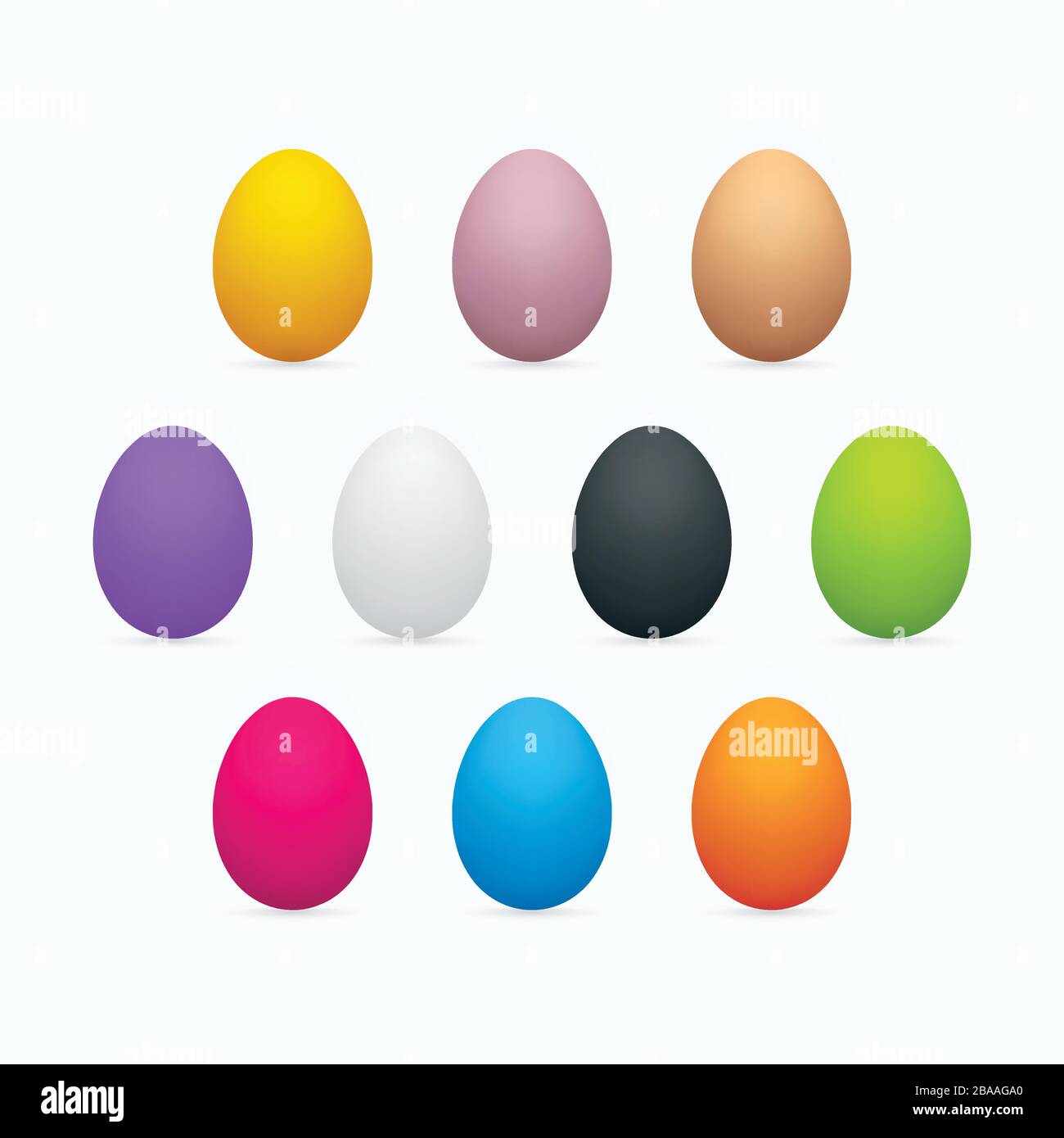 Colorful easter eggs in row Stock Vector Images - Alamy