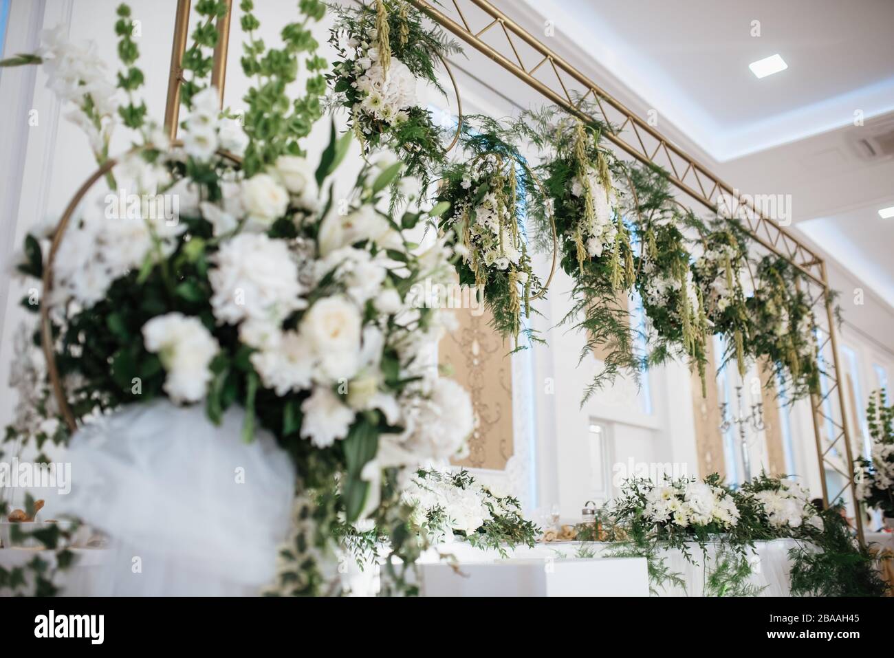 A beautiful floral arrangement for a special event Stock Photo - Alamy