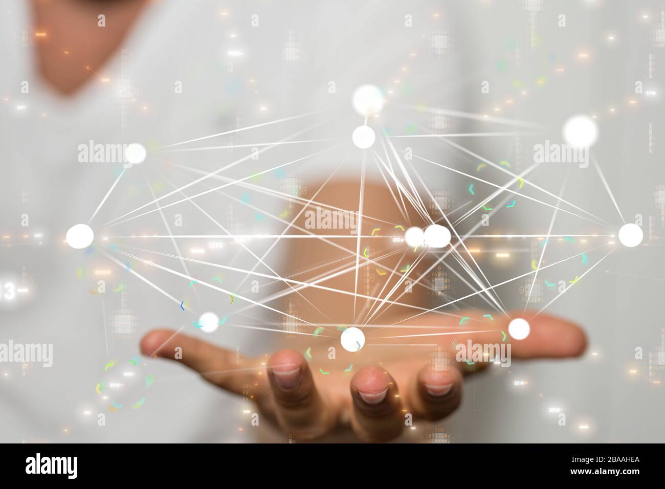A internet net and data digital concept Stock Photo - Alamy