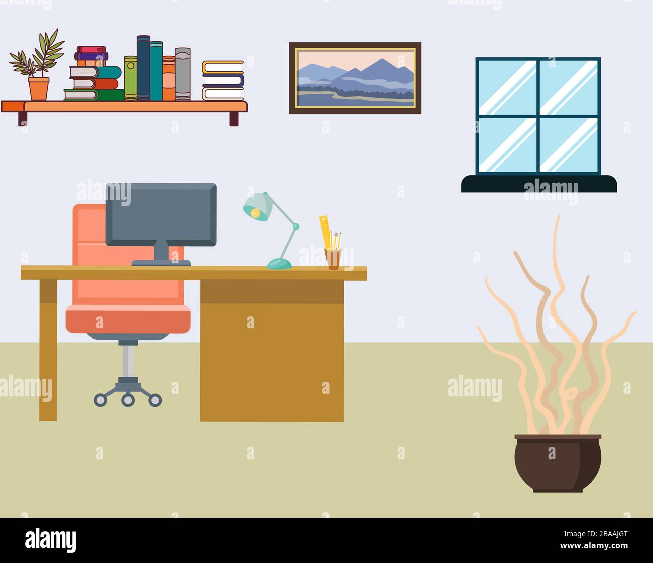 Designer chair window Stock Vector Images - Alamy