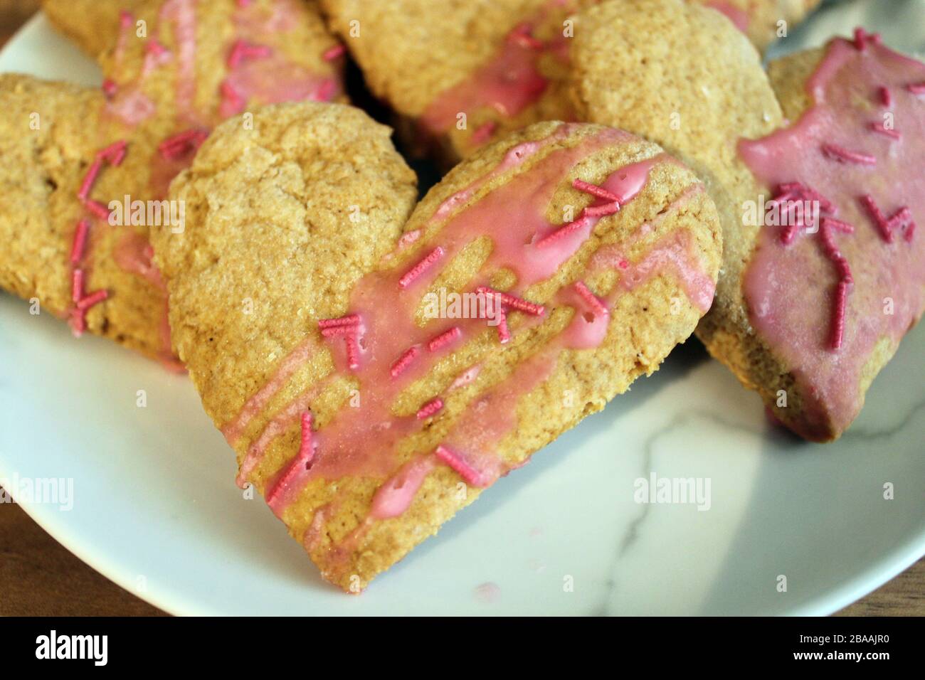 Love Heart Biscuits Stock Photo - Alamy