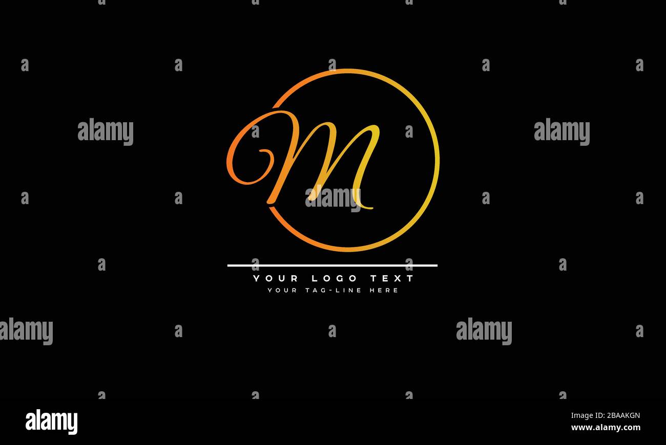 Abstract letter M, MM Alphabet Logo Design Stock Vector Image & Art - Alamy