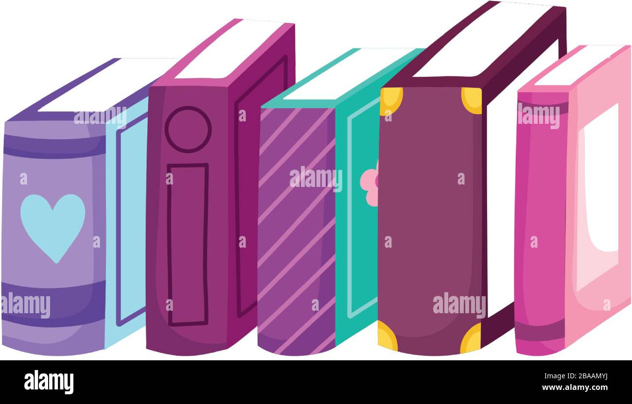 Row Of Books Clipart