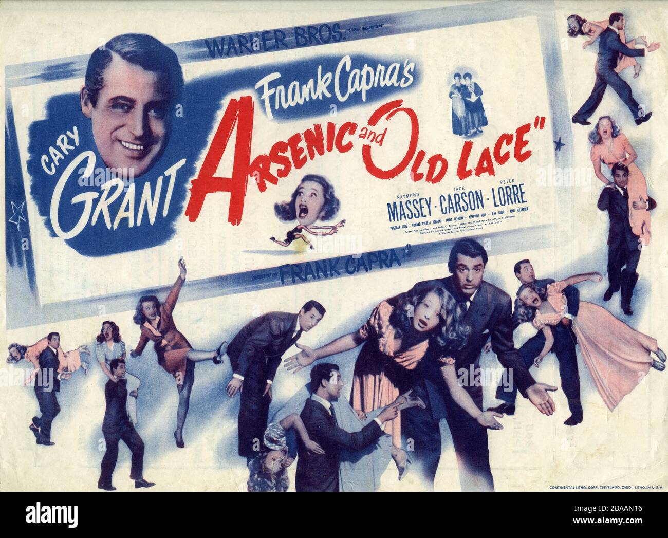 CARY GRANT and PRISCILLA LANE in ARSENIC AND OLD LACE 1944 director ...