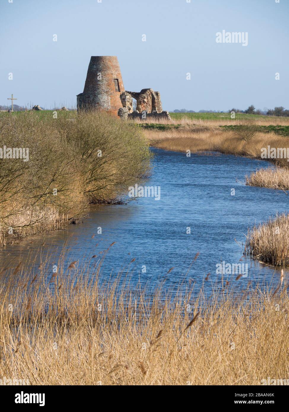 St Benet's Abbey, Ludham, The Norfolk Broads, Norfolk, UK Stock Photo ...