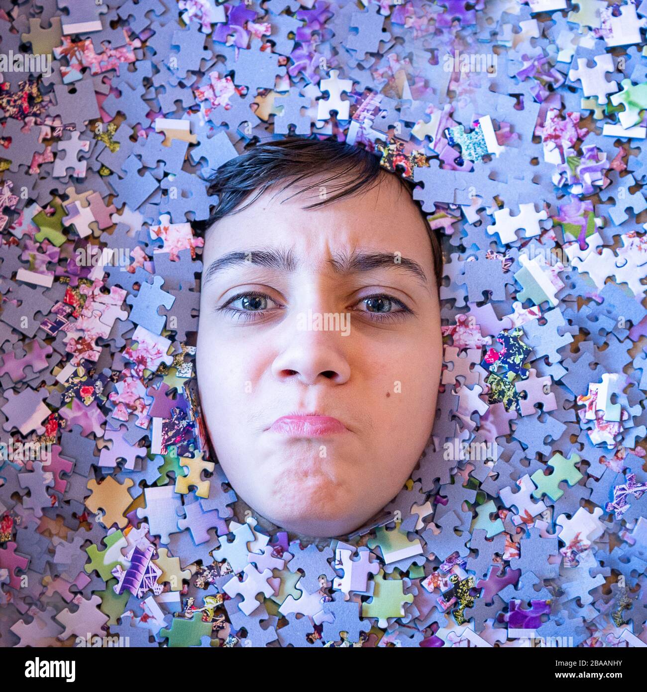 Time for puzzle Stock Photo - Alamy