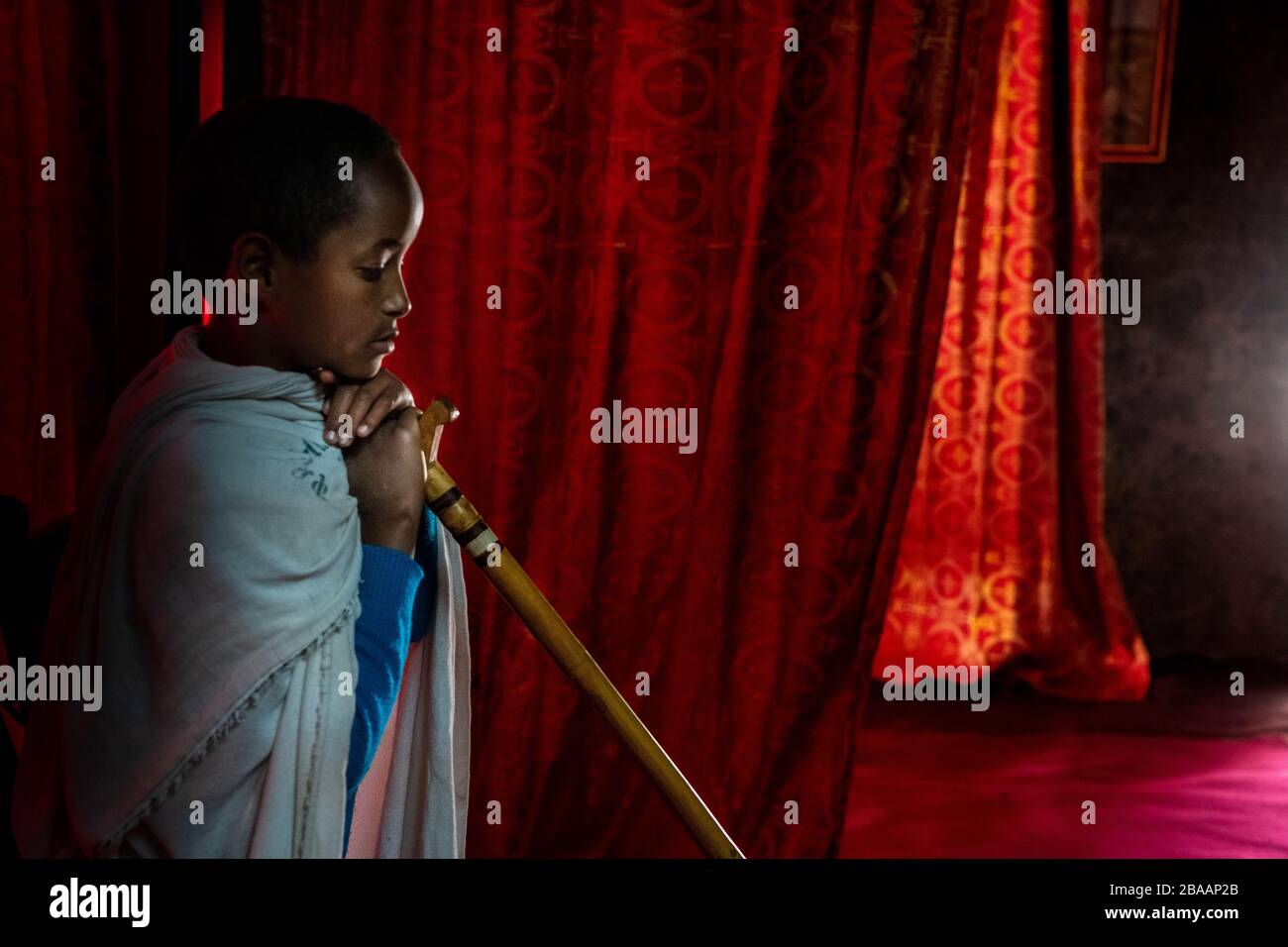 Africa, Ethiopia, Adadi Mariam. Religious procession in Adadi Mariam. A ...