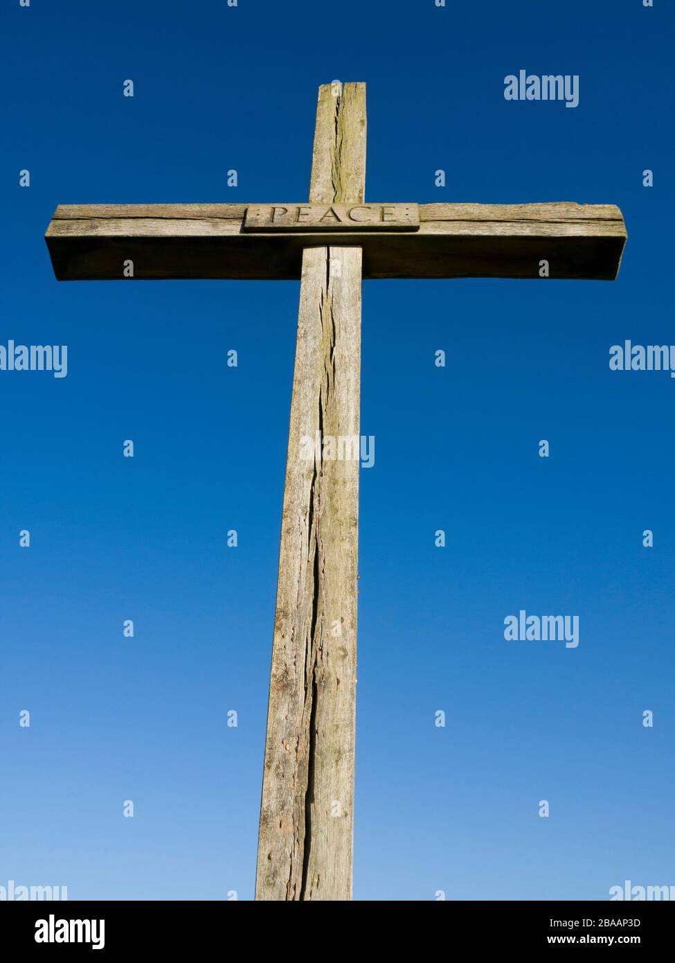 Cross at St Benet's Abbey, Ludham, The Norfolk Broads, Norfolk, UK ...