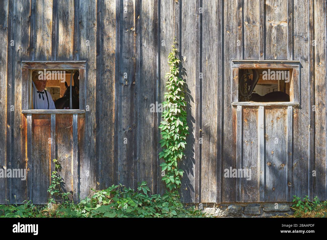 TOP CANADIAN VILLAGE, MORRISBURG, ONTARIO, CANADA - October 17, 2019. A ...