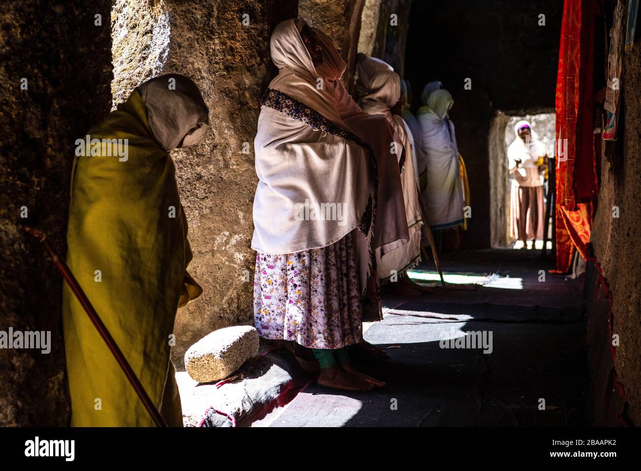 Africa, Ethiopia, Adadi Mariam. Religious procession in Adadi Mariam ...