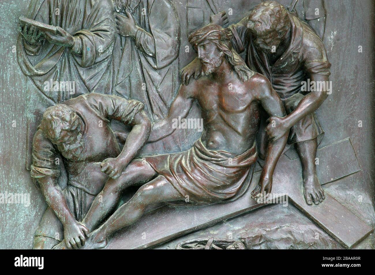 11th Stations of the Cross, Crucifixion: Jesus is nailed to the cross, St Francis Xavier's ...