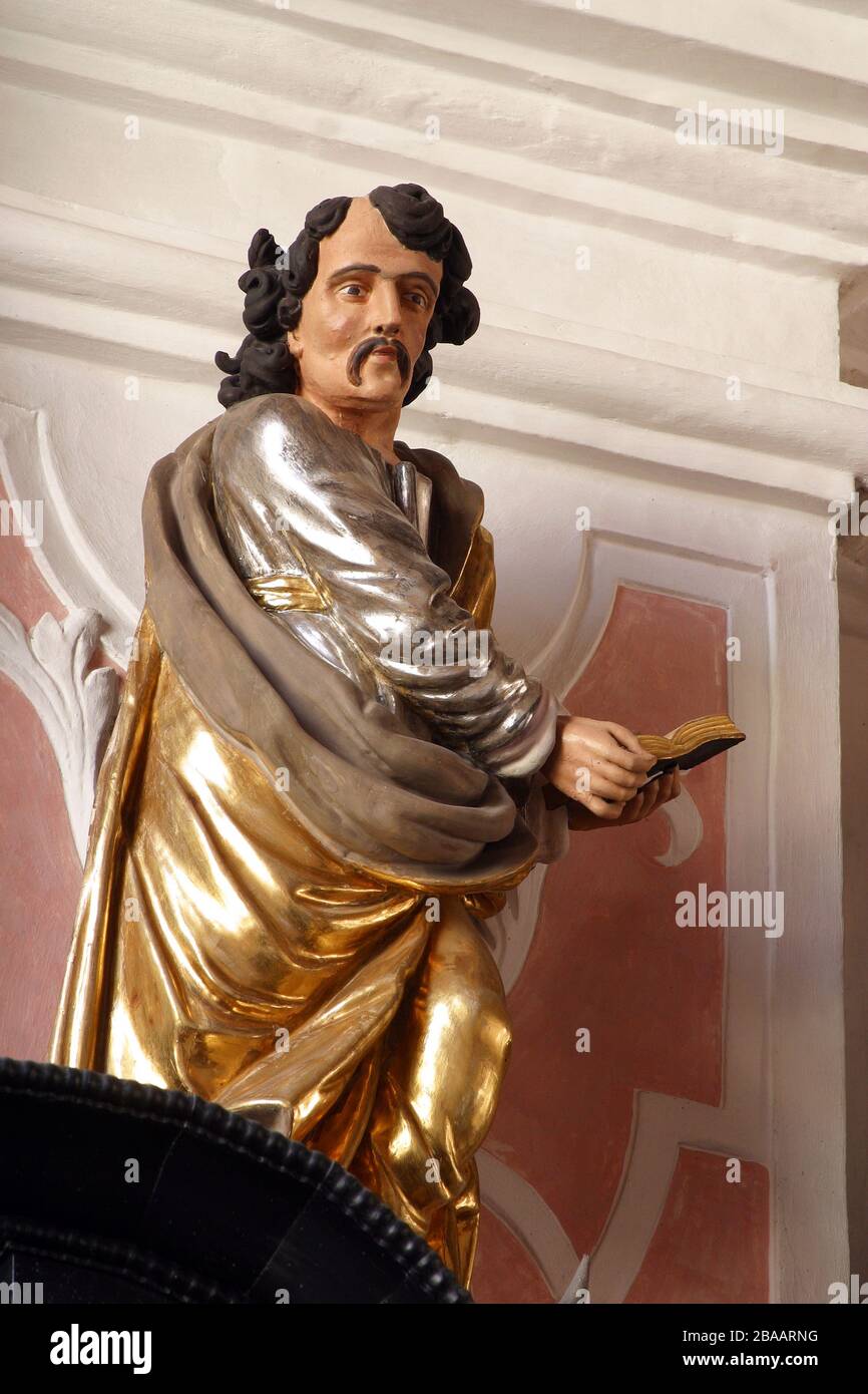 Saint Luke the Evangelist, altar of the Holy Spirit in the Church of Saint Catherine of ...