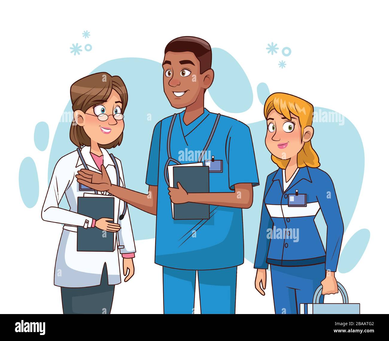Medical staff avatars characters Stock Vector Images - Alamy