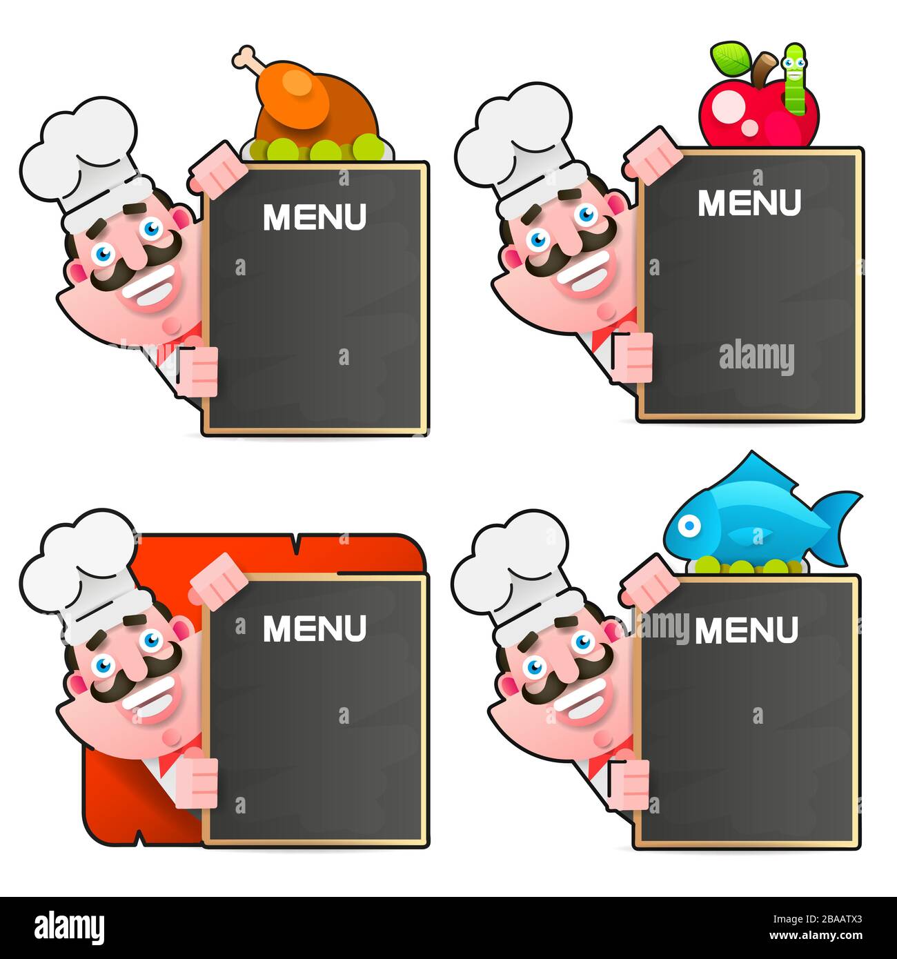 Website design template menu elements with icons set: Image Stock ...