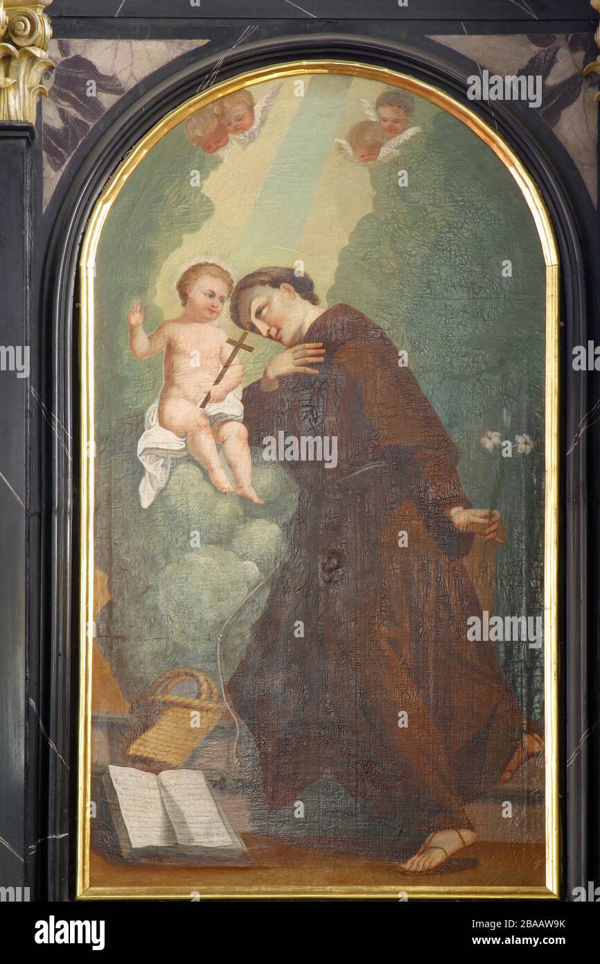 Saint Anthony of Padua altar, Church of the Assumption of the Virgin Mary in Remete, Zagreb ...