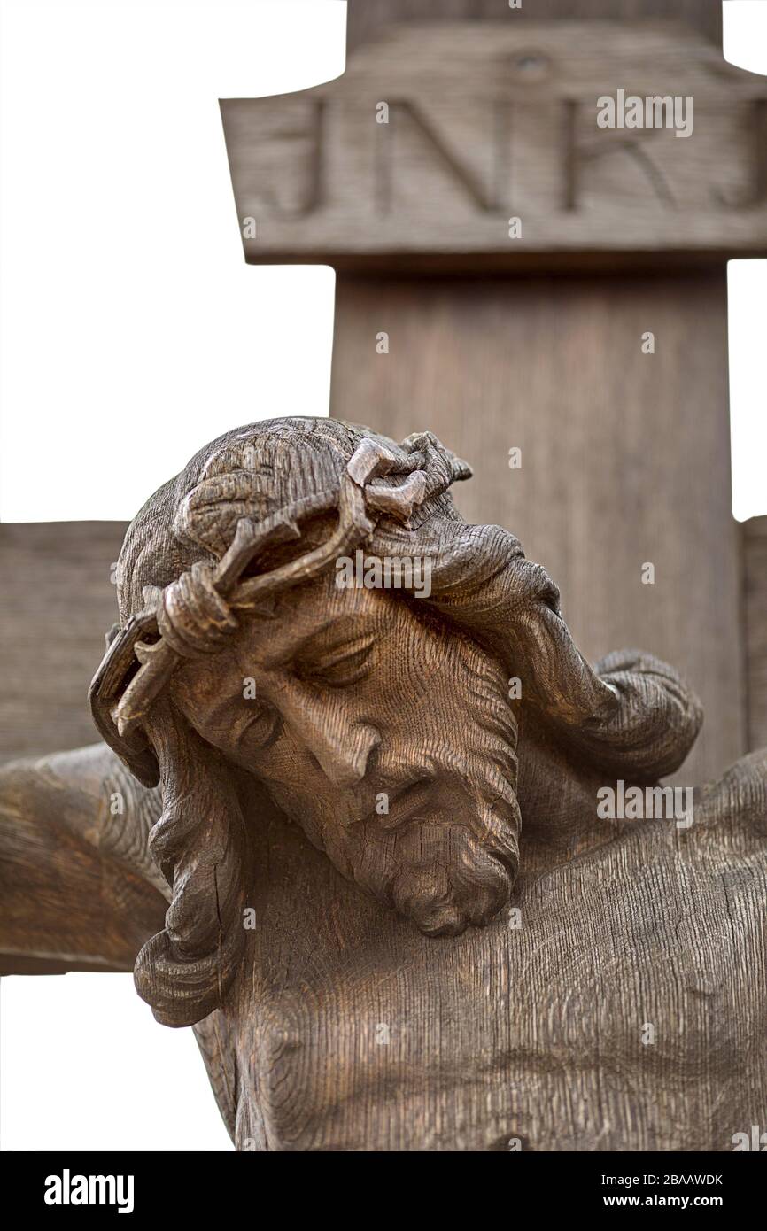 close up of the head of the suffering jesus christ Stock Photo - Alamy