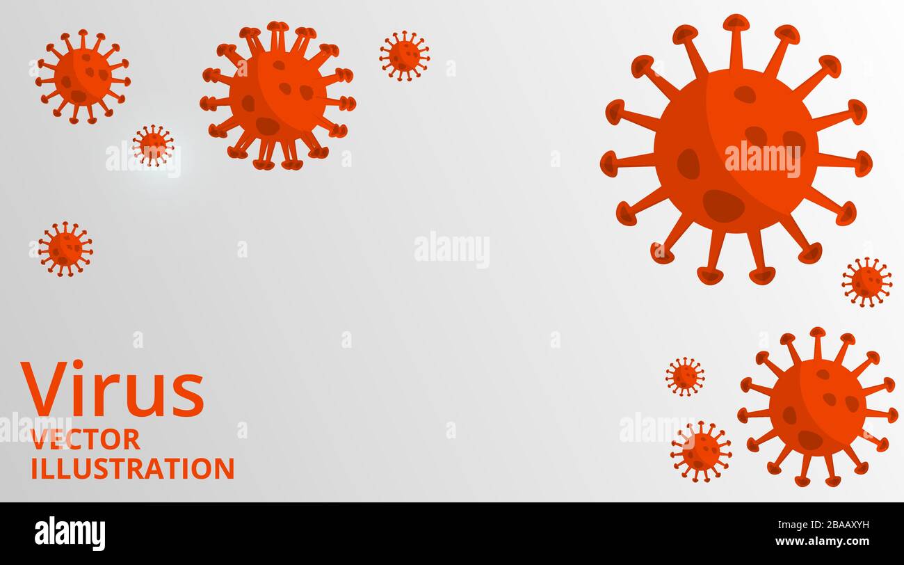 Virus microbe microbiology background. Computer virus, allergy bacteria ...