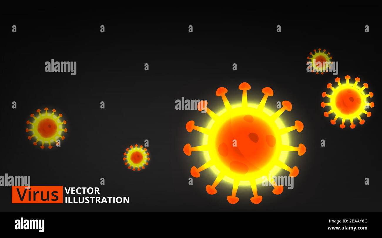 Virus microbe microbiology background. Computer virus, allergy bacteria ...