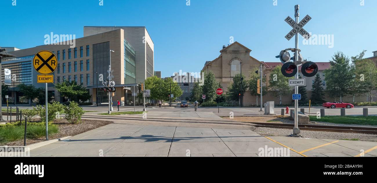 Pedestrian crossing and railway hi-res stock photography and images - Alamy