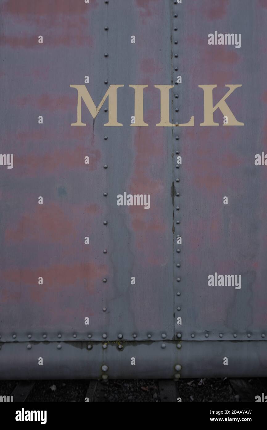 Rusty old train car Stock Photo - Alamy