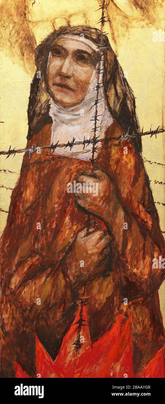Saint Edith Stein by Sieger Koder, altar of women in St. Stephen's ...