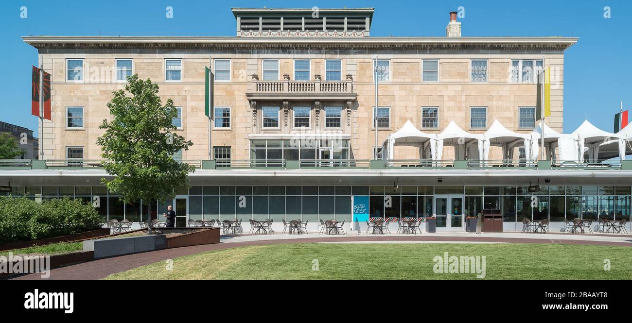 View of Memorial Union Building, University of Wisconsin, Madison, Dane ...