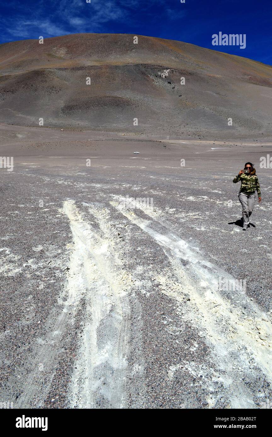 Traces of the place where we were almost buried in the volcanic ash in ...