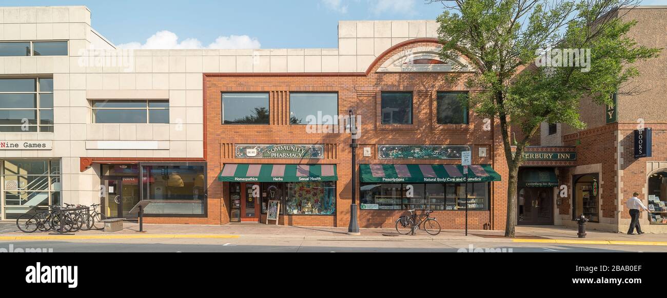 State Street stores, Madison, Dane County, Wisconsin, USA Stock Photo ...
