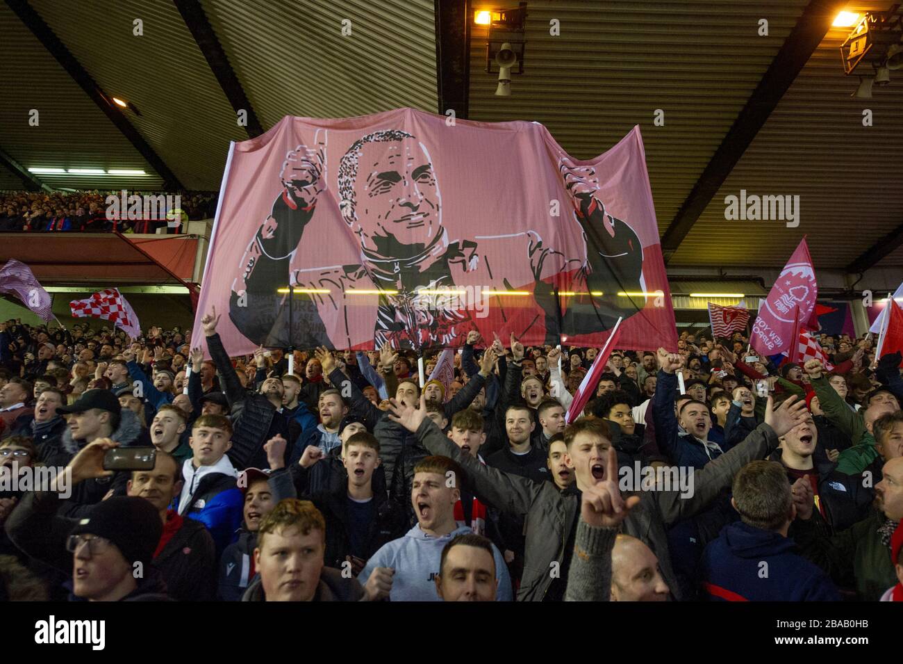 Nottingham forest fans city ground flag hi-res stock photography and ...