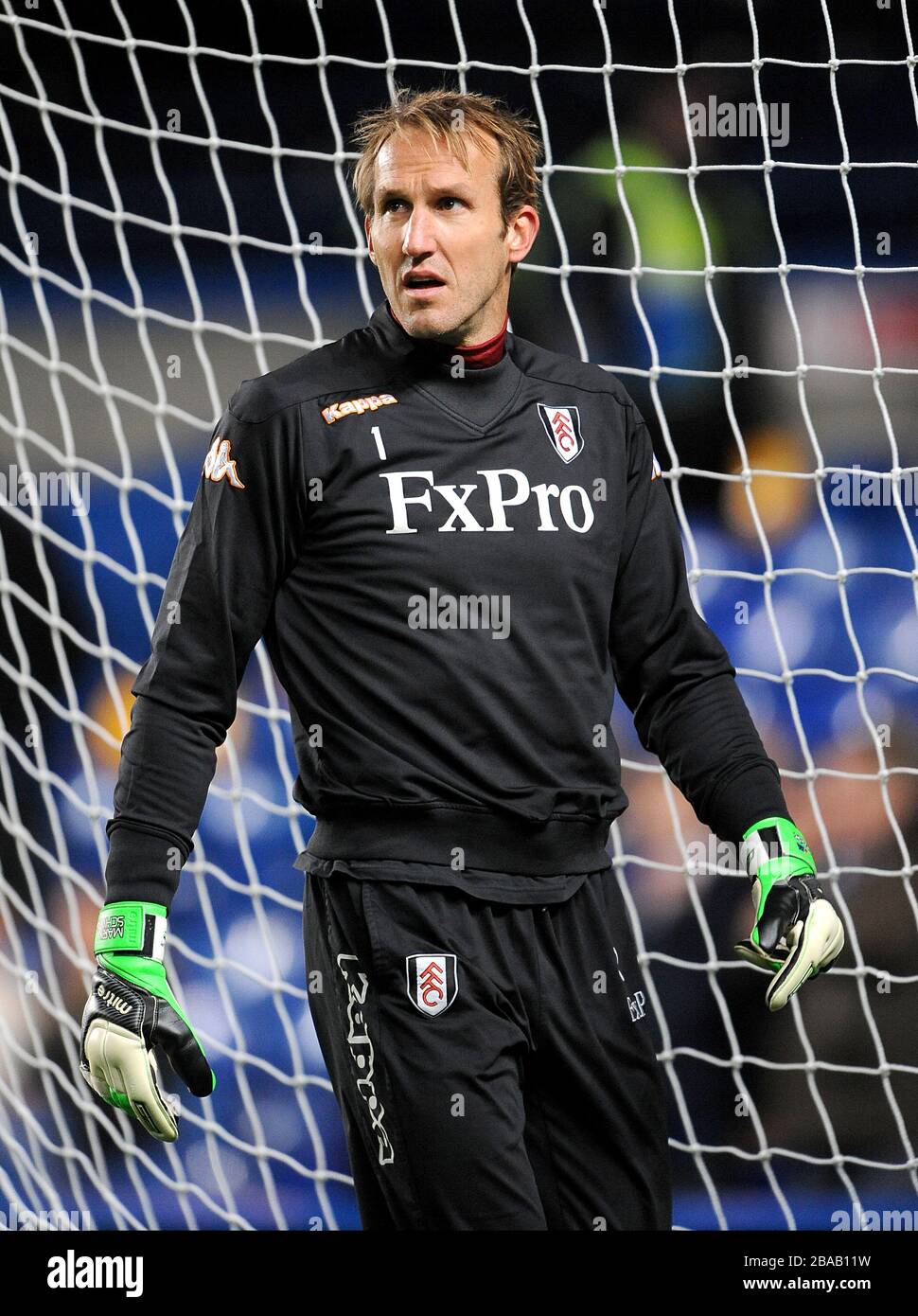 Mark Schwarzer, Fulham goalkeeper Stock Photo - Alamy