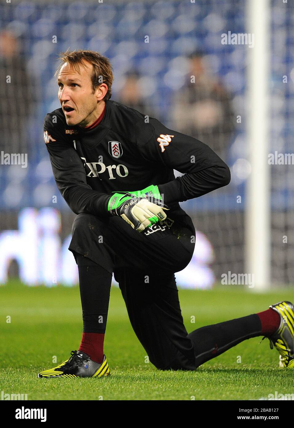 Mark Schwarzer, Fulham goalkeeper Stock Photo - Alamy